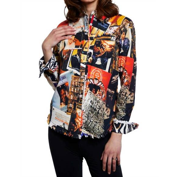 DIZZY-LIZZIE | Tops | New Dizzylizzie Cape Cod Shirt In Rock And Roll ...